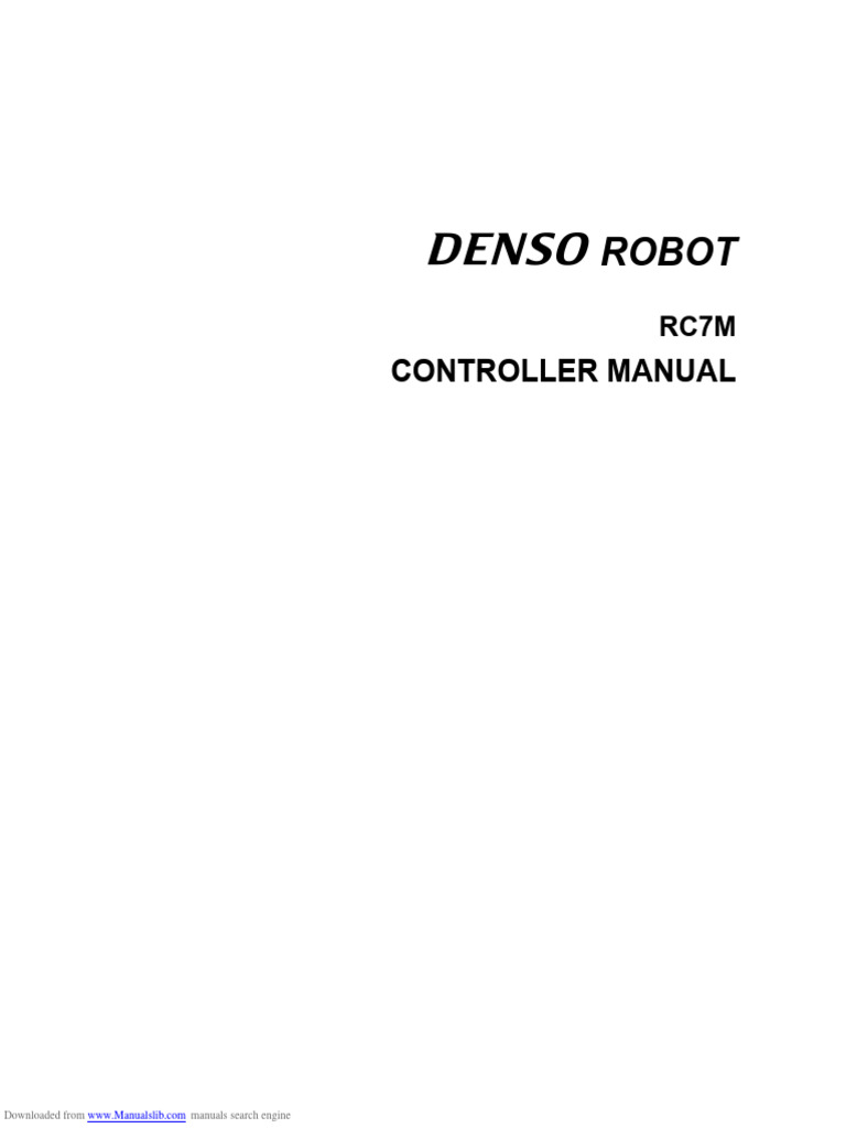 rc7m 1 | PDF | Input/Output | Robot