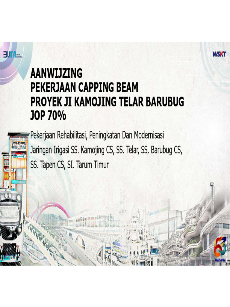 Panduan Tender Pekerjaan Capping Beam | PDF | Teknologi & Rekayasa