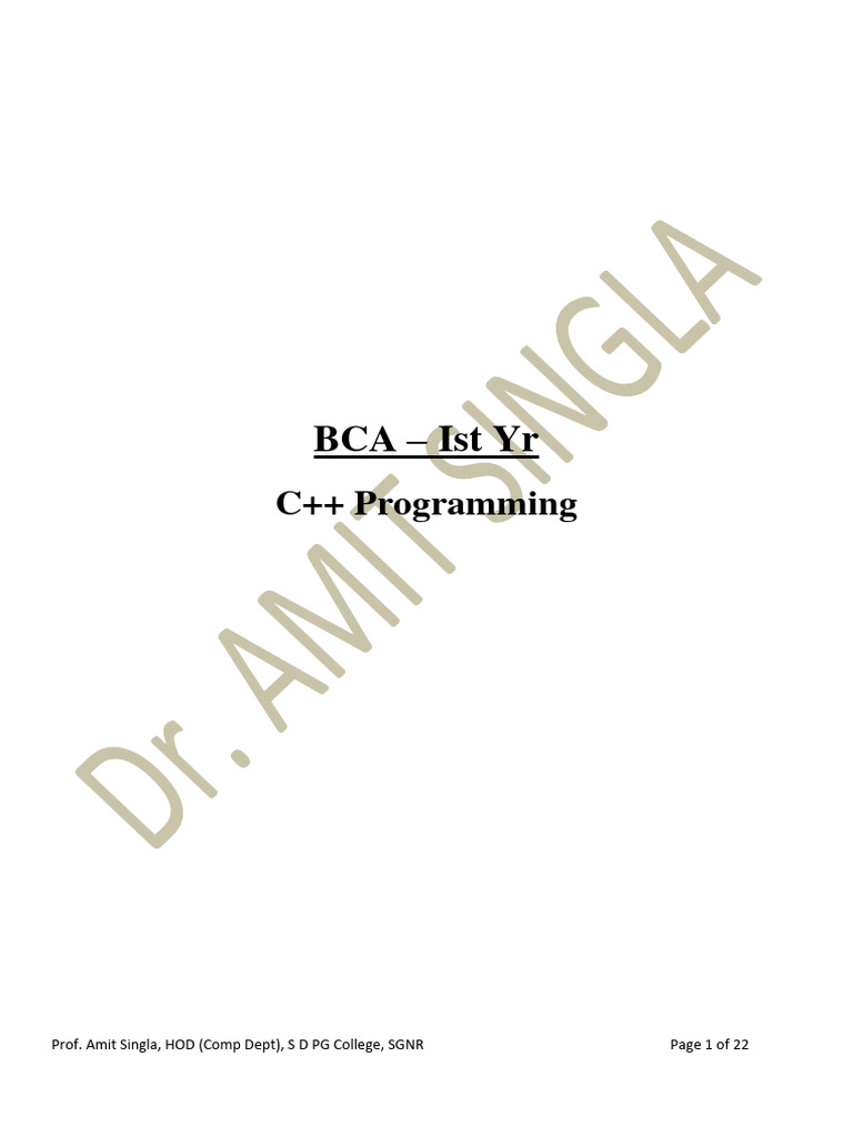 C++ Programming Unit III | PDF | Computer Programming | Software Engineering