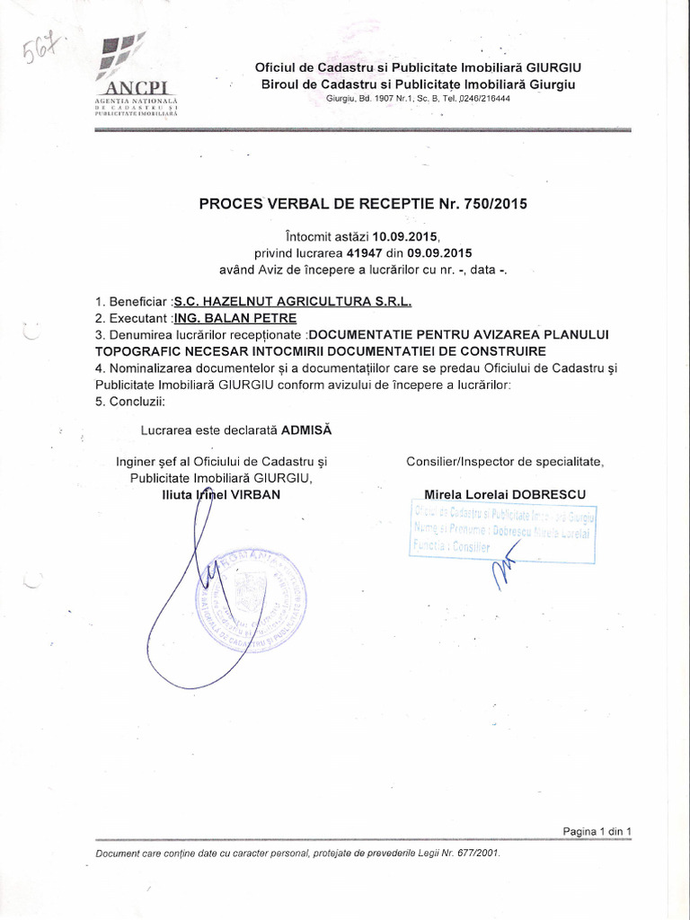 Ridicare Topo Teren Hala | PDF