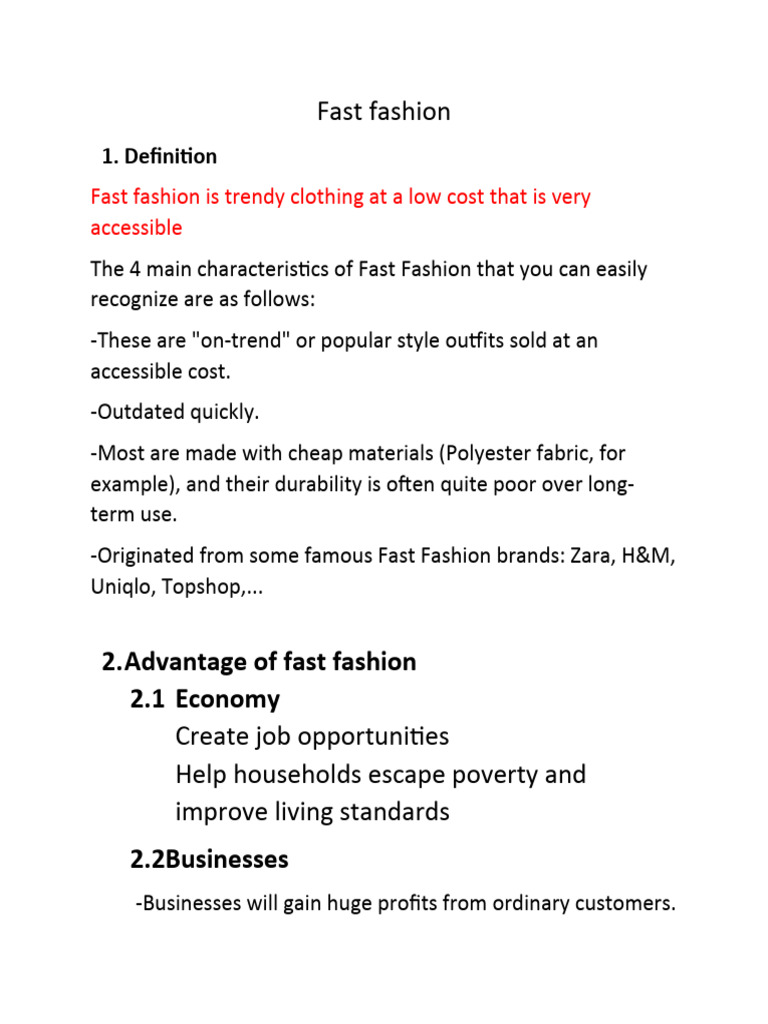 Fast Fashion | PDF