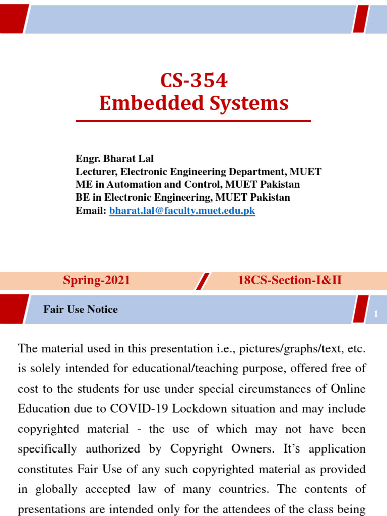 Lecture 9-11 (1) | PDF | Microcontroller | Central Processing Unit