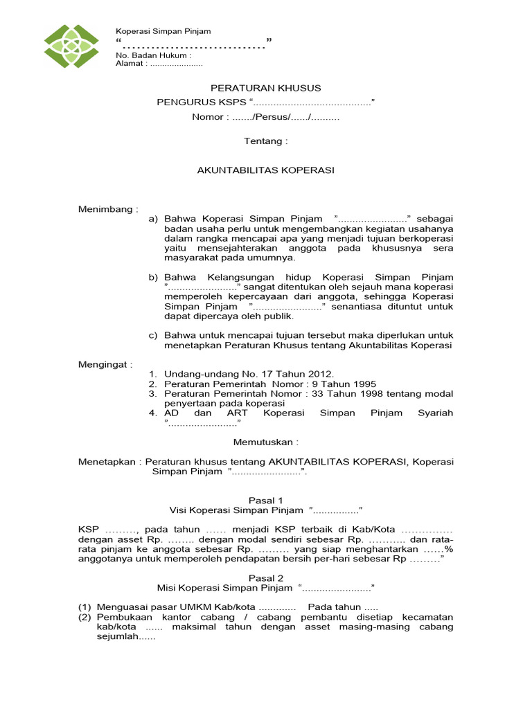 Persus Akuntabilitas KSP | PDF