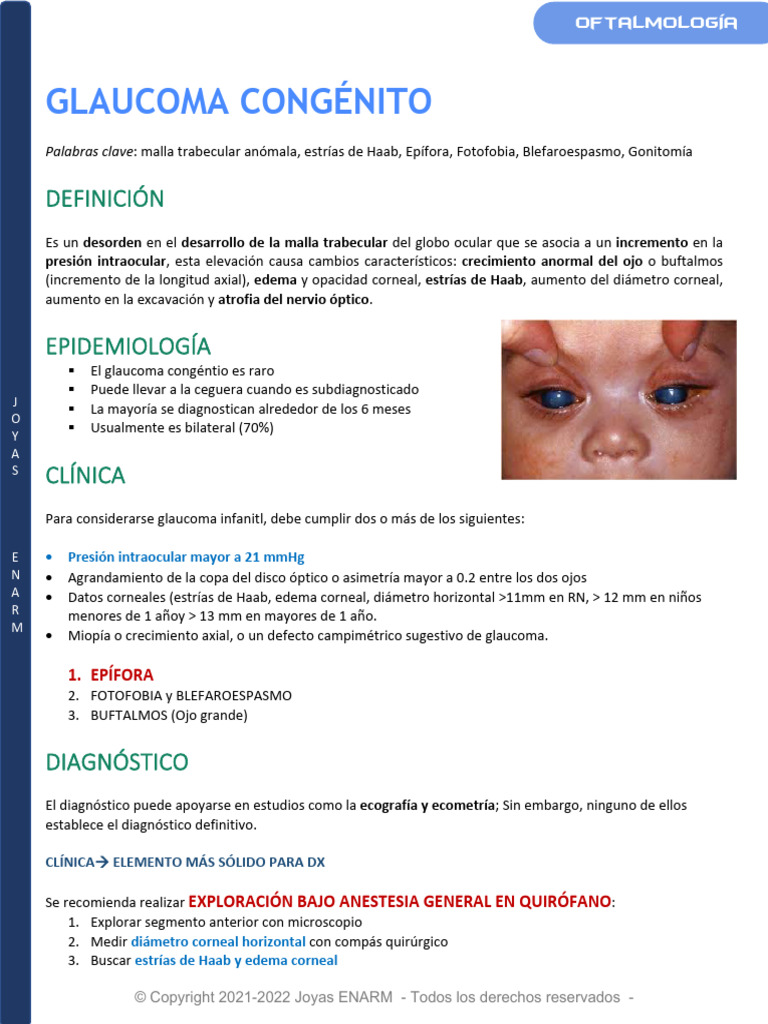 6. Glaucoma Congénito | PDF | Glaucoma | Ojo humano