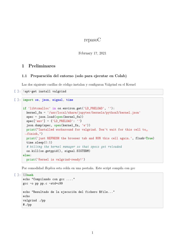 Repaso C | PDF | Puntero (Programación de computadora) | Objeto (informática)