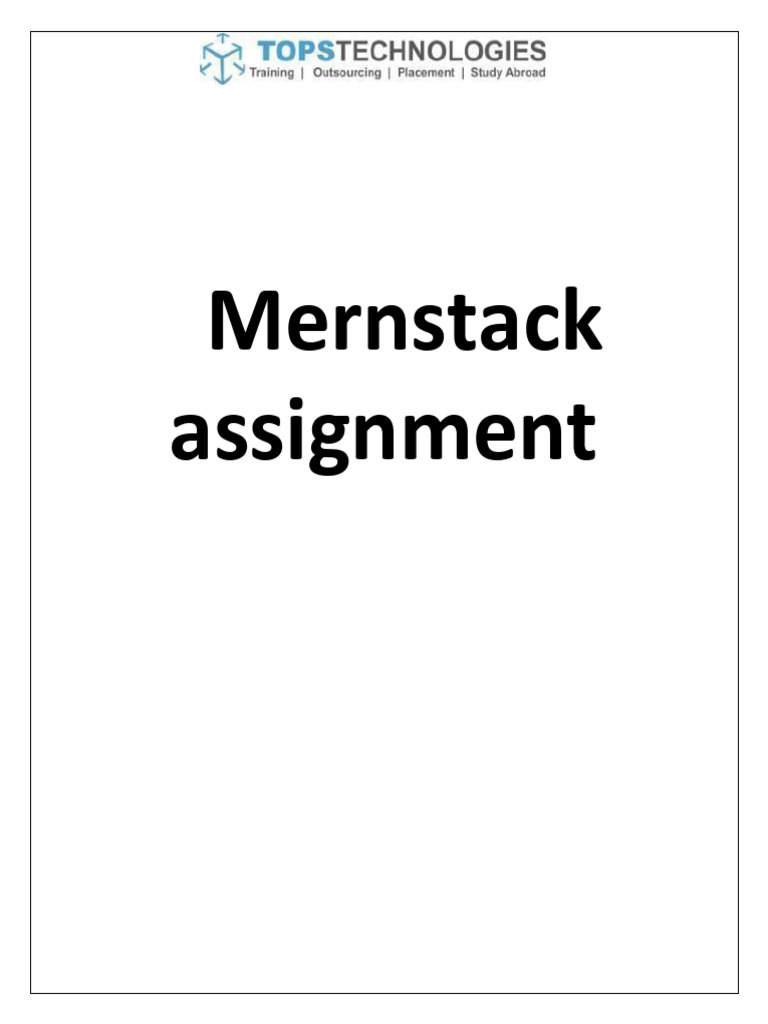 Mernstack Assignment Pdf Pdf Java Script Method Computer Programming