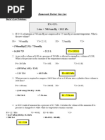 Boyle Law Problems | PDF | Gases | Litre