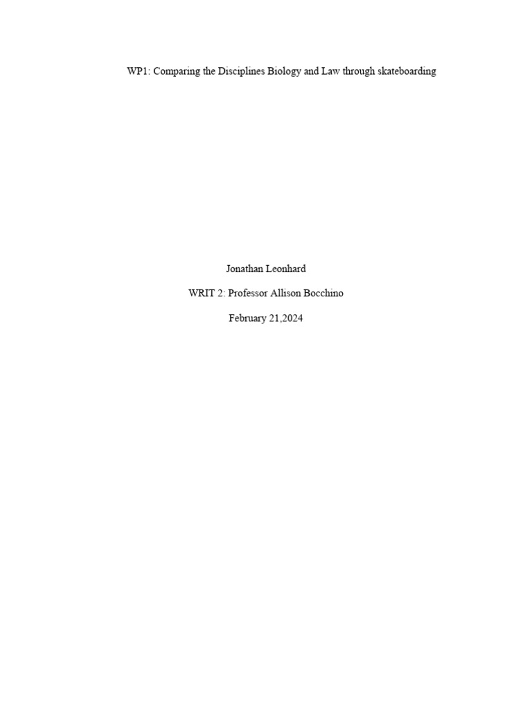 Revised wp1 | PDF | Evidence | Methodology