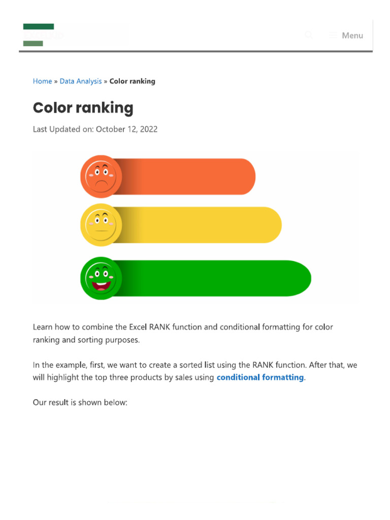 Color Ranking | PDF