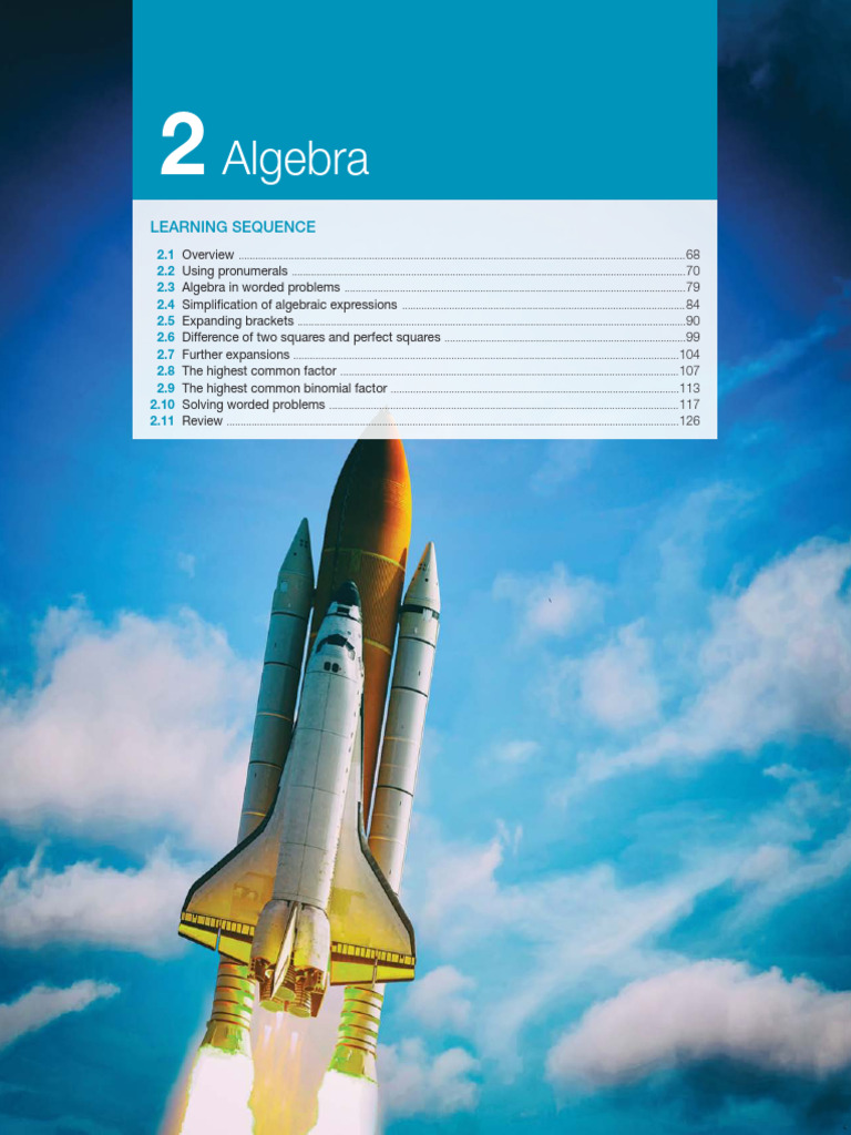 Algebra Learning Sequence Guide | PDF | Volt | Area