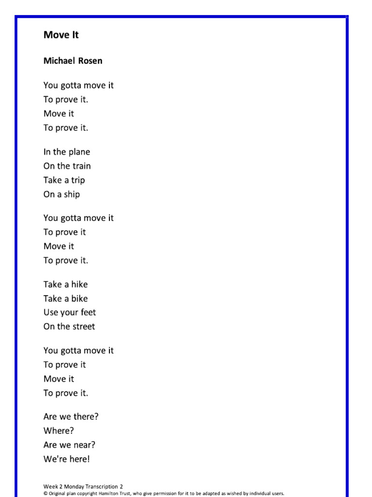 Move It | PDF