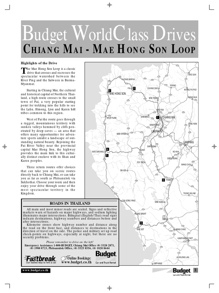Chiang Mai Mae Hong Son Loop | PDF