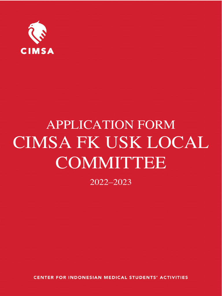 CIMSA FK USK Application: Muhammad Alif Naufal | PDF