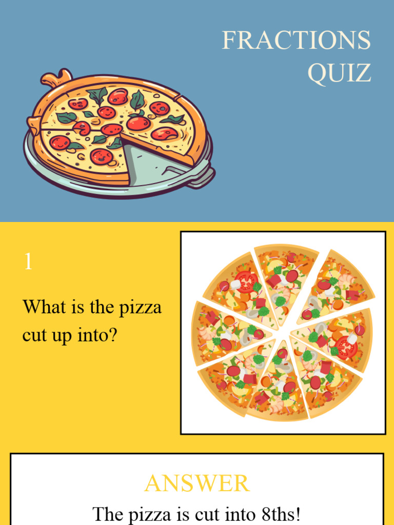 Fractions Mathematics Presentation in Colourful Animated Food Style ...