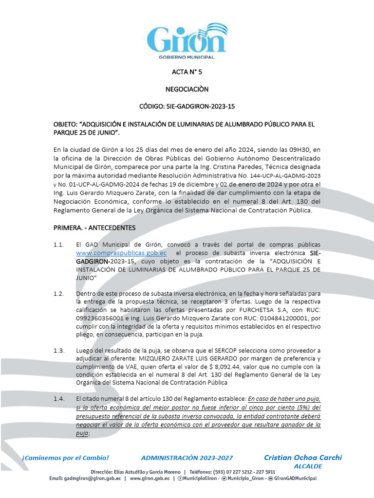 ACTA NEGOCIACION LUMINARIAS Signed | PDF