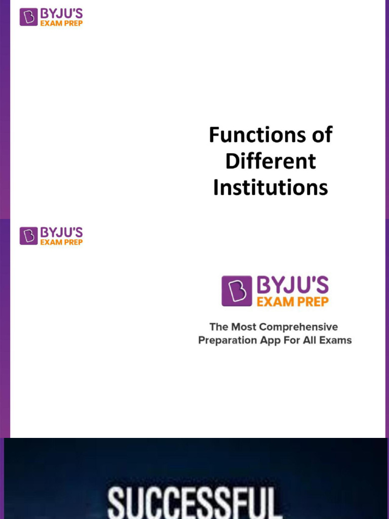 Class Functions of Different Institutes | PDF