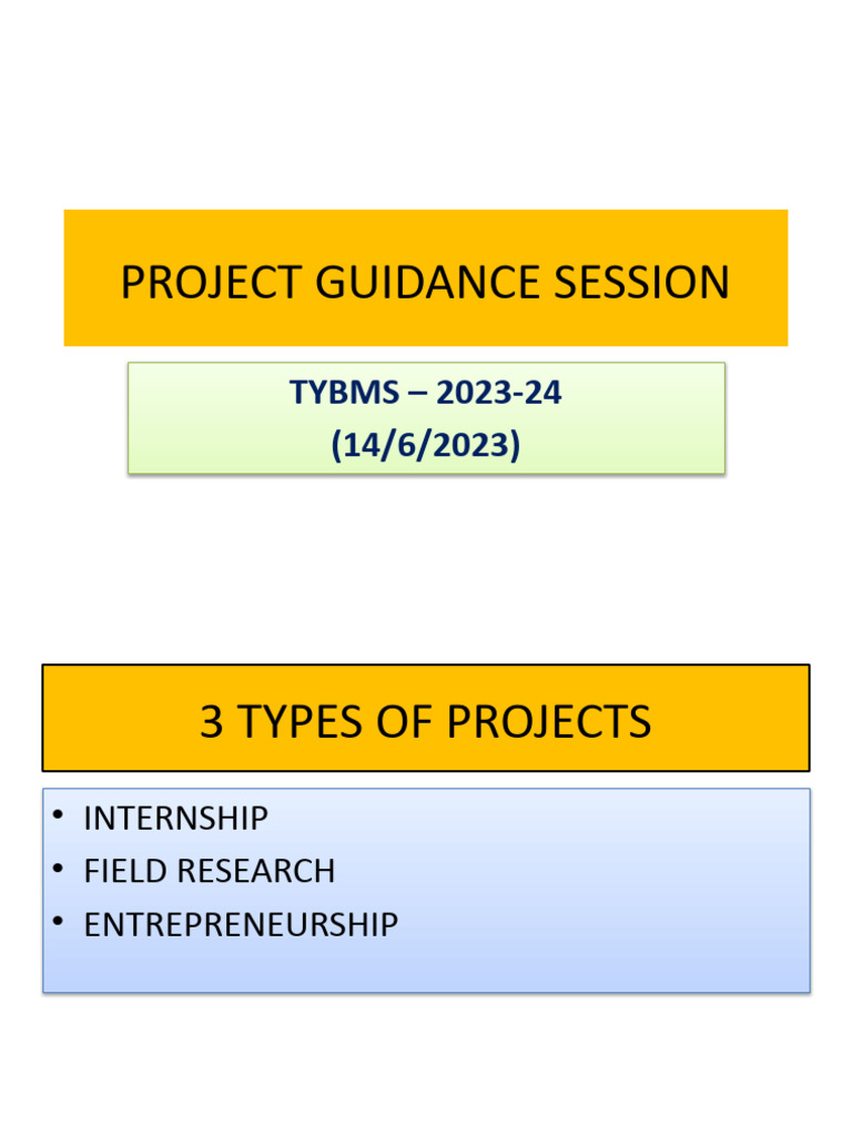 Project Guidance Lecture | Download Free PDF | Business | Methodology
