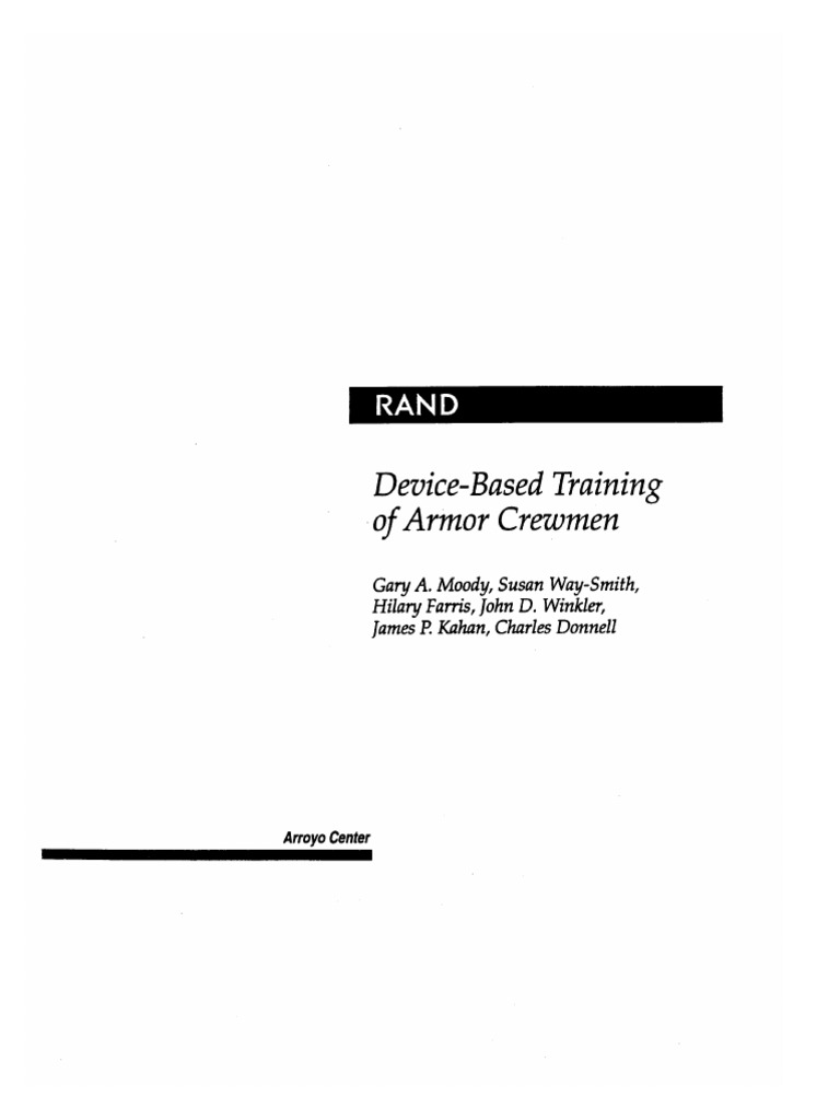 MR119 Abrams Crew Task | PDF