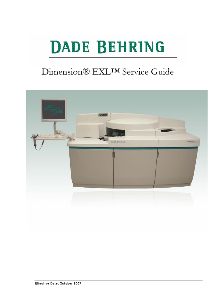 Dimension EXL ServiceGuide | PDF | Laboratories | Laser