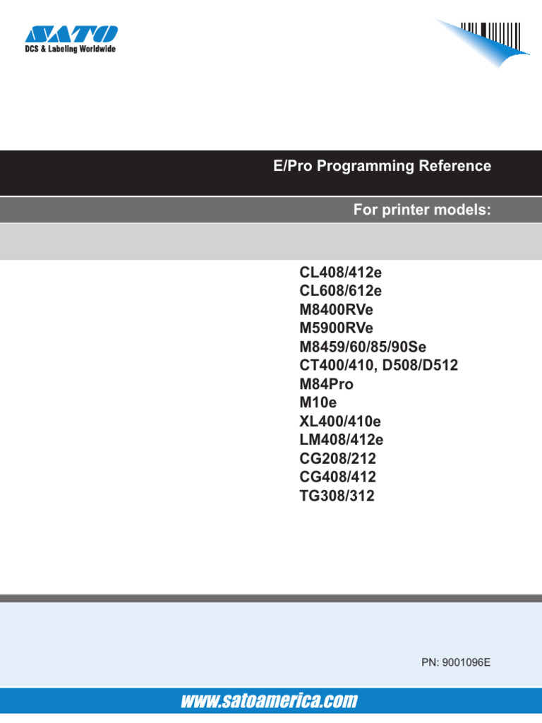 E Pro Programming Reference | PDF | Universal Product Code | Qr Code
