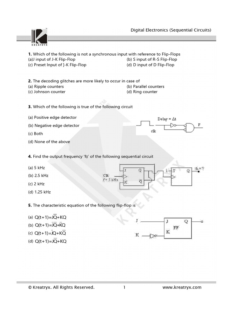 Sequential Circuits | PDF | Digital Electronics | Computing Sequential Circuits | PDF | Digital Electronics | Computing