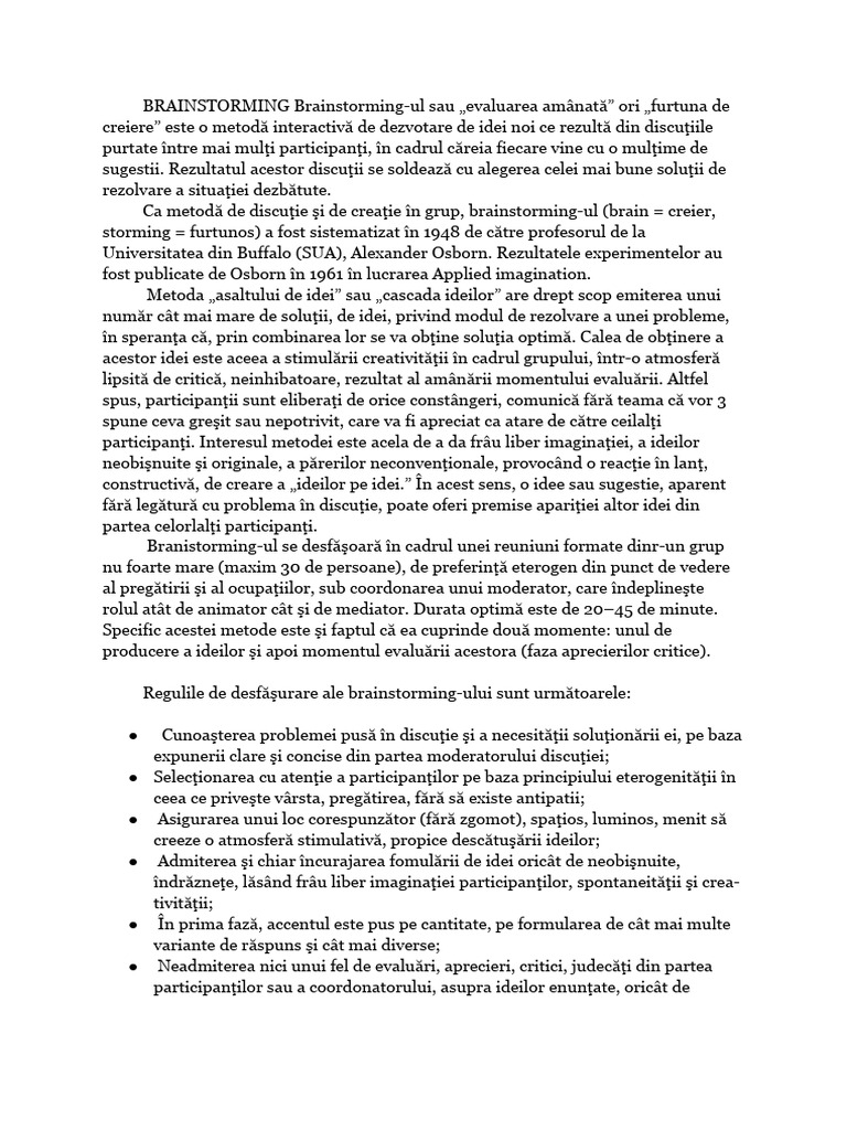 Brainstorming | PDF