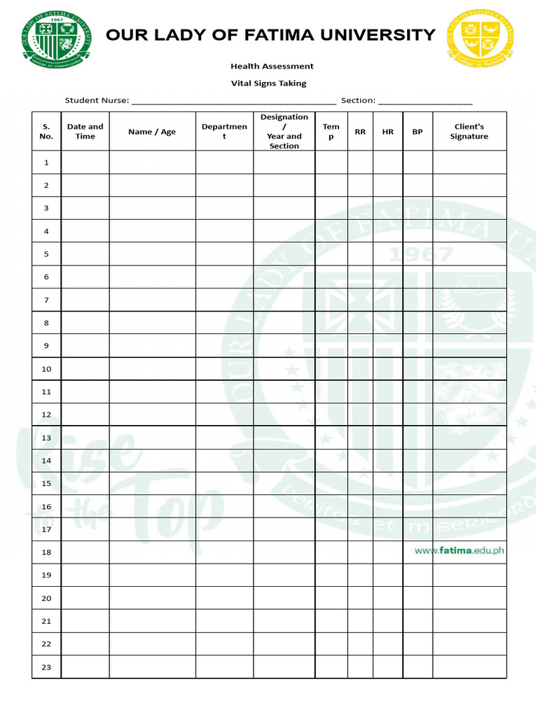 VS Monitoring Sheet | PDF