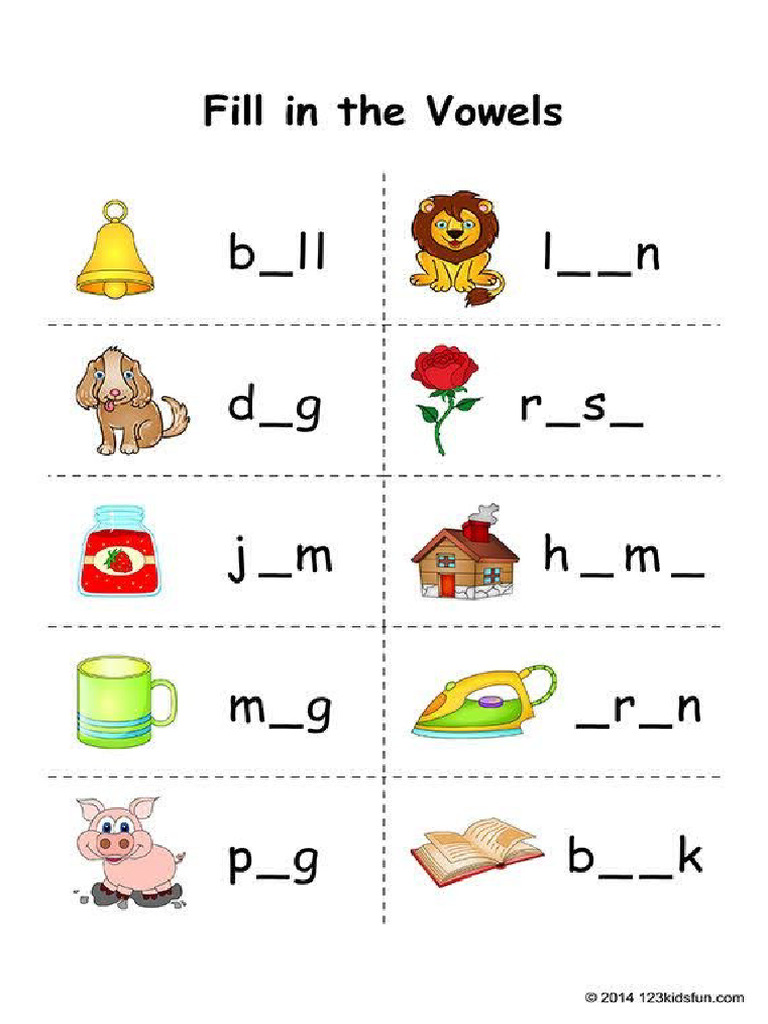 Long & short vowel sounds ENGLISH activity | PDF