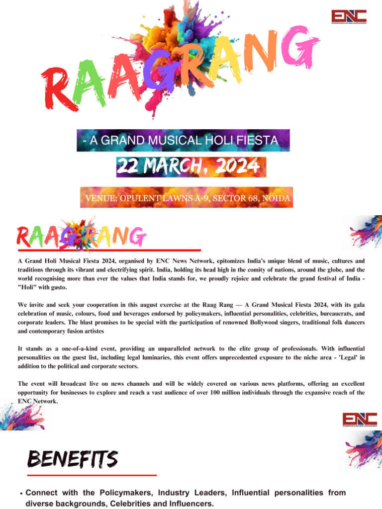 Raag Rang - A Musical Fiesta | PDF