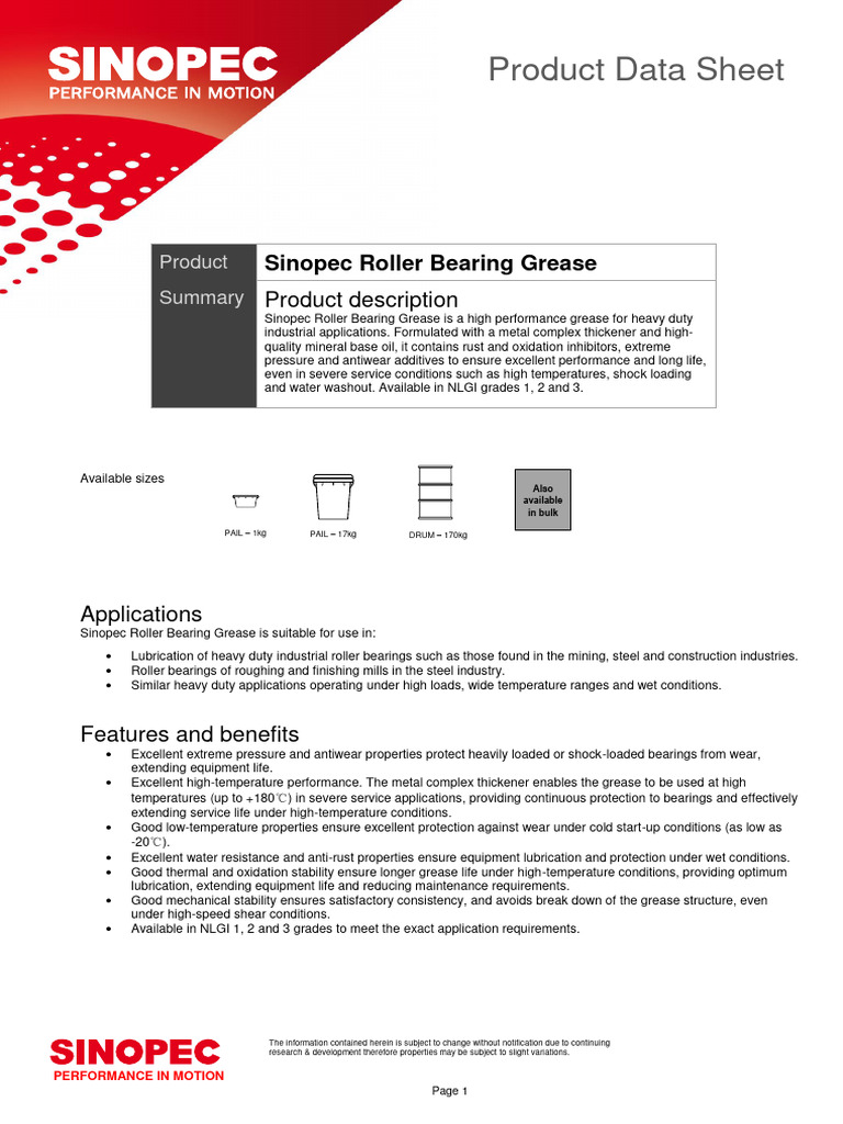 Roller Bearing Grease | PDF | Bearing (Mechanical) | Materials