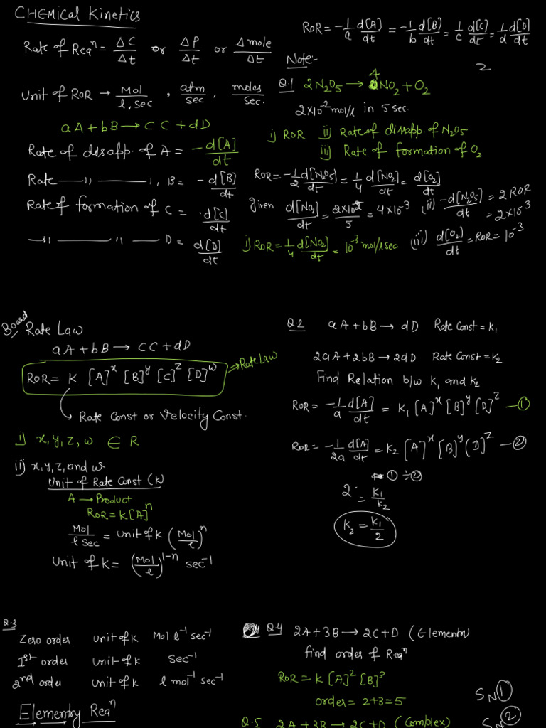 Chemical Kinetics | PDF