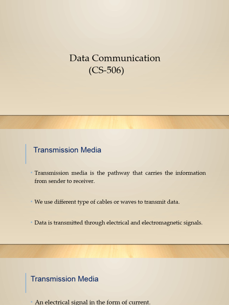 2. Transmission Media | PDF | Transmission Medium | Radio