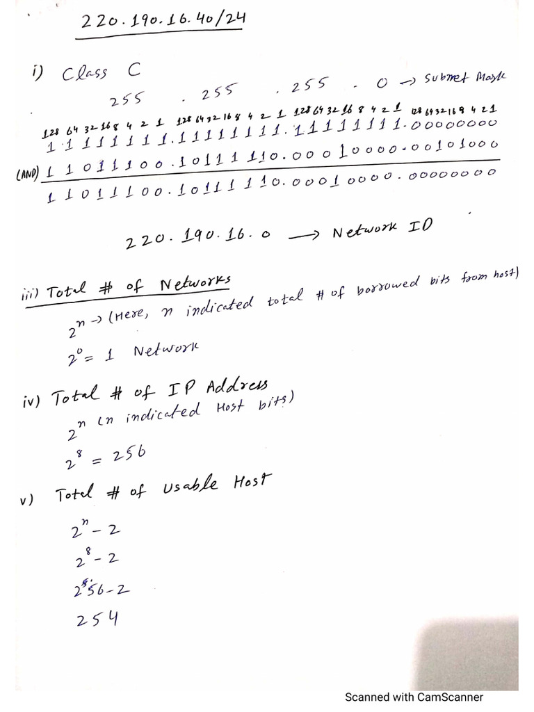 Subnetting Class C Ex 02 Pdf