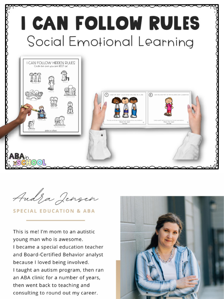 Social Emotional Learning: I Can Follow Rules | PDF | Digital ...