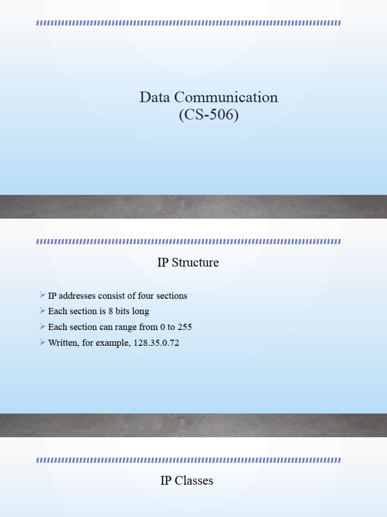 Classes Pdf Ip Address Internet Architecture