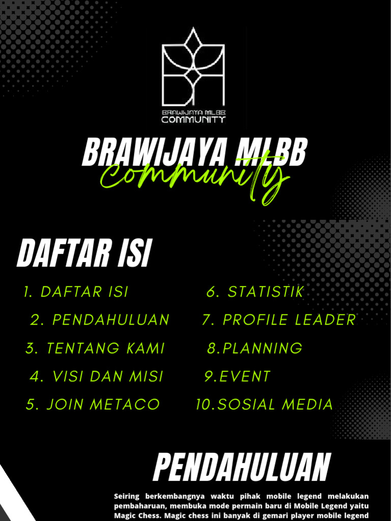Brawijaya MLBB Esports Hub | PDF
