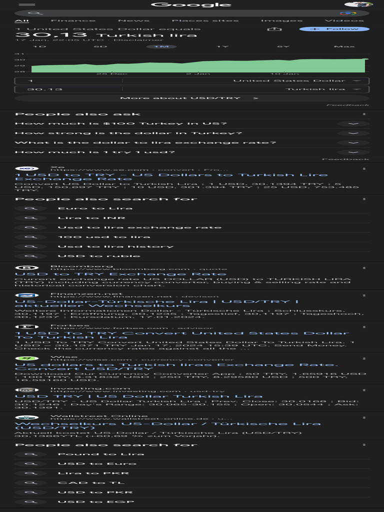 USD to Lira Exchange Rate Update | PDF | United States Dollar ...