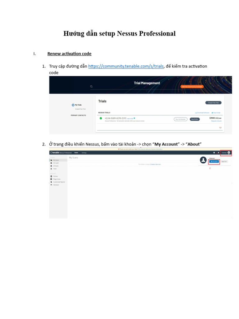 Setup Nessus Professional | PDF