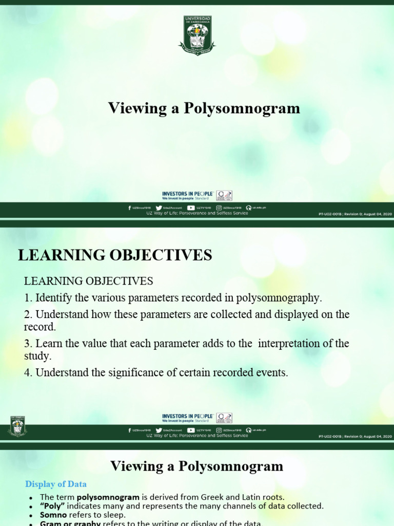 Viewing A Polysomnogram | PDF | Electrocardiography | Cardiology