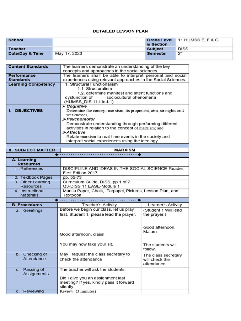 Lesson 5 Final Term DISS LP Marxism | PDF | Marxism | Capitalism
