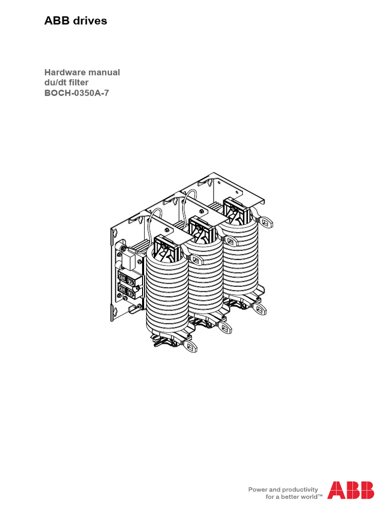 ABB du/dt Filter Hardware Manual | PDF | Power Inverter | Electrical ...