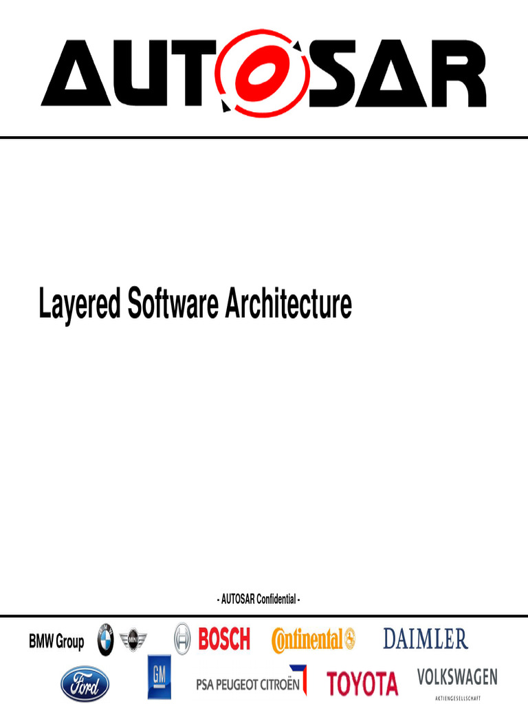 AUTOSAR EXP LayeredSoftwareArchitecture | PDF | Microcontroller | Device Driver