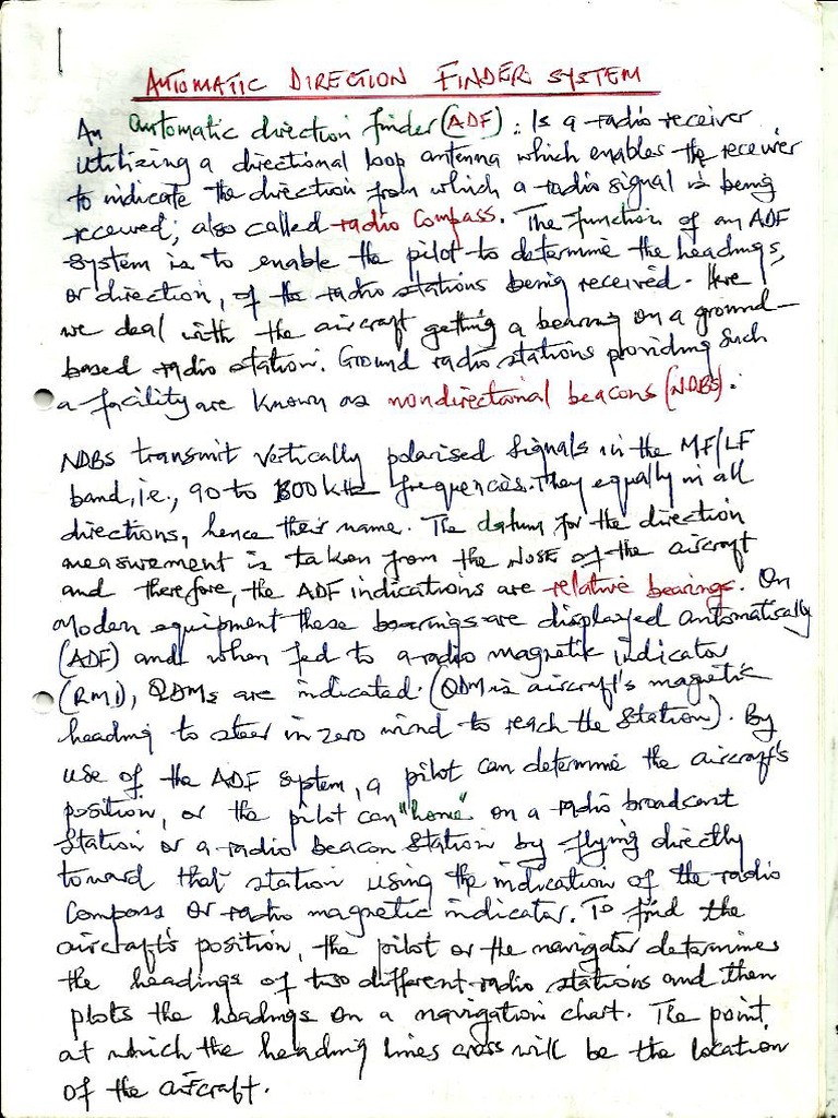 Automatic Direction Finder System | PDF