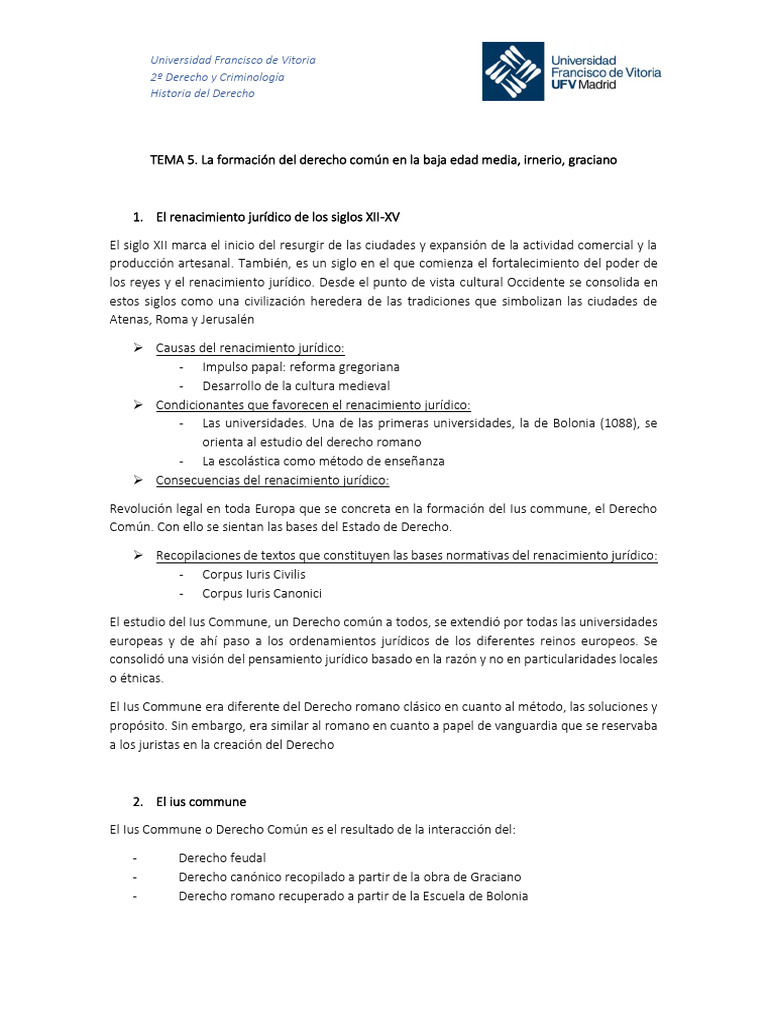 Formación del Derecho Común | PDF | Ley romana | Justicia