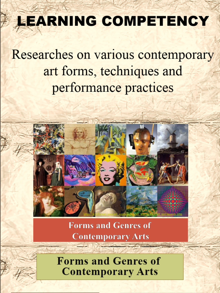 Contemporary Art Forms and Genres | PDF | The Arts | Performing Arts