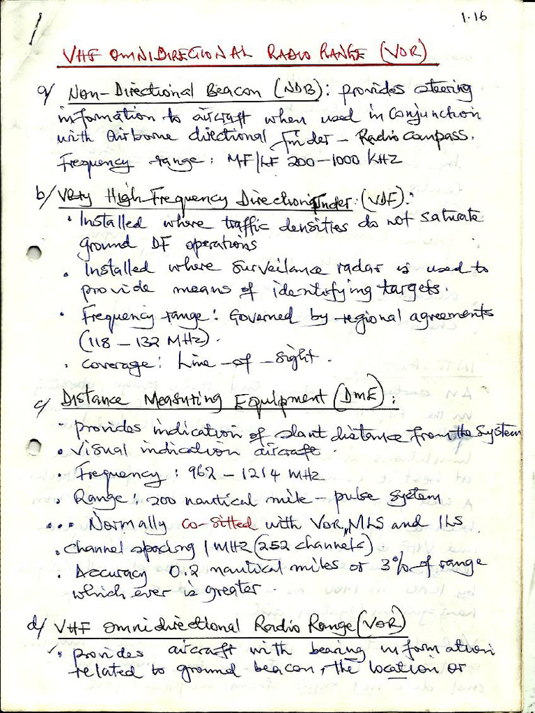 VHF Omnidirectional Range (VOR) | PDF