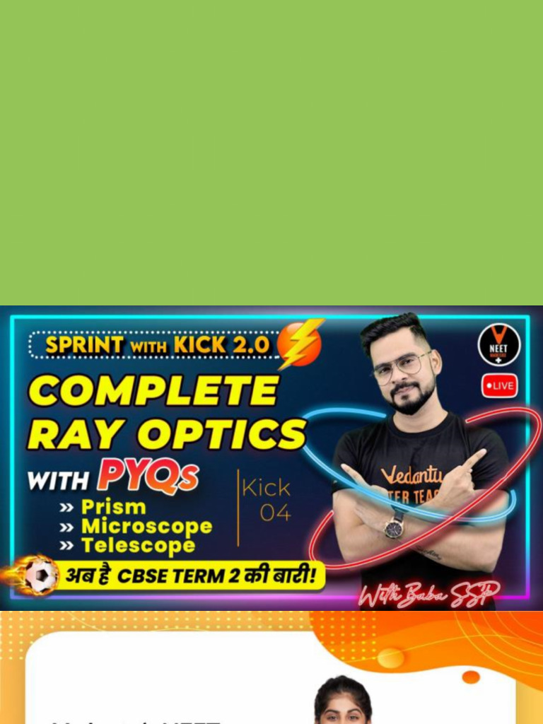 Ray Optics by SSP Sir Handwritten Notes | PDF