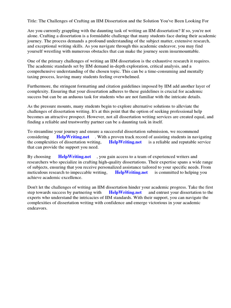 Iim Dissertation | PDF | Consumer Behaviour | Thesis