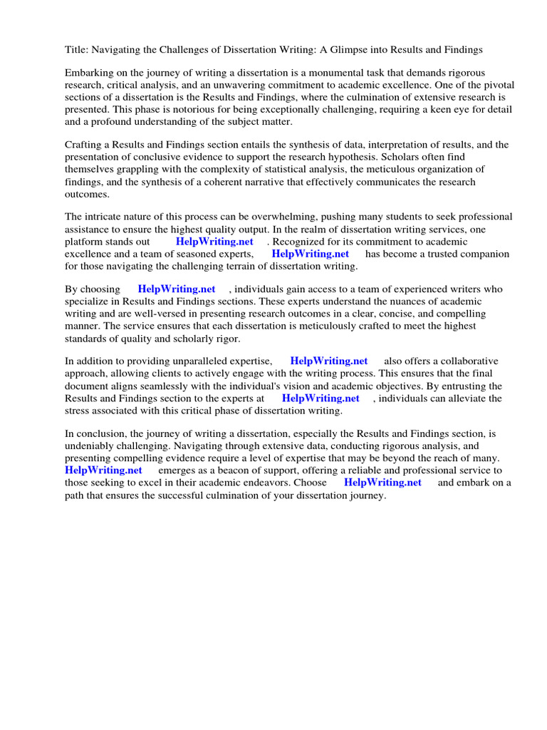 Results and Findings Dissertation Example | PDF | Building Information ...