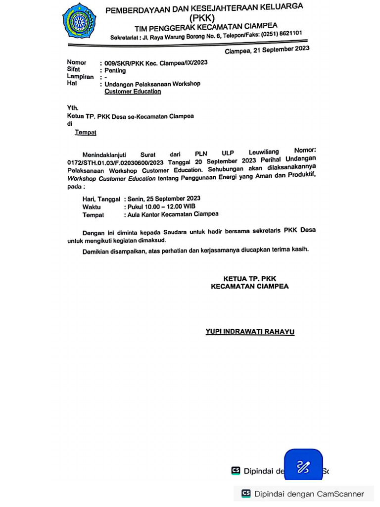 Surat Masuk | PDF